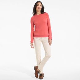 LANDS' END CashTouch Rundhalspullover f&uuml;r Damen, Damen, size: regular, Orange, Polyacryl, by Lands' End