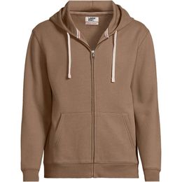 LANDS' END Serious Sweats Kapuzenjacke f&uuml;r Herren, Herren, size: regular, Braun, Baumwoll-Mischung/Polyester-Mischung, by Lands' End