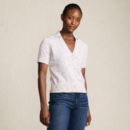 LANDS' END Polopullover mit kurzen &Auml;rmeln f&uuml;r Damen, Damen, size: regular, Orange, Polyacryl/Baumwoll-Mischung, by Lands' End