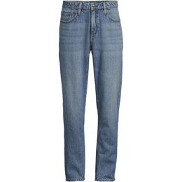 LANDS' END Soft Comfort Straight Fit Jeans im Leinenmix, Herren, size: regular, Blau, Baumwolle/Leinen/Baumwoll-Mischung, by Lands' End