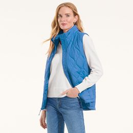LANDS' END Isolierte FeatherFree Steppweste, Damen, size: regular, Blau, Polyester, by Lands' End