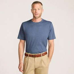 LANDS' END Super-T Kurzarm-Shirt f&uuml;r Herren, Classic Fit, Herren, size: regular, Blau, Baumwolle, by Lands' End