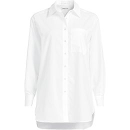 LANDS' END Lange weite B&uuml;gelfrei-Bluse f&uuml;r Damen in Petite-Gr&ouml;&szlig;e, Damen, size: petite, Wei&szlig;, Baumwolle, by Lands' End