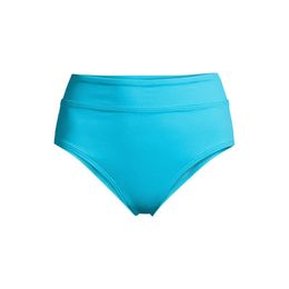 LANDS' END Control-Bikinihose High Waist CHLORRESISTENT f&uuml;r Damen, Damen, size: regular, Blau, Elasthan/Nylon-Mischung, by Lands' End