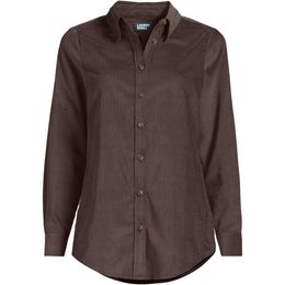 LANDS' END Feincord-Hemdbluse f&uuml;r Damen in Plus-Gr&ouml;&szlig;e, Damen, size: plus, Braun, Baumwolle, by Lands' End