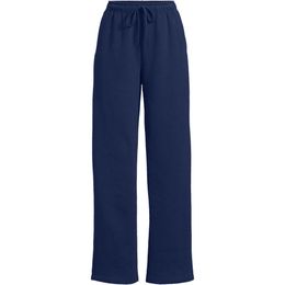 LANDS' END Jogginghose mit geradem Bein SERIOUS SWEATS f&uuml;r Damen in Plus-Gr&ouml;&szlig;e, Damen, size: plus, Blau, Baumwoll-Mischung/Polyester-Mischung, by Lands' End