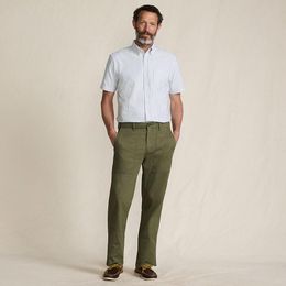 LANDS' END Twill-Hose mit Stretch f&uuml;r Herren, Herren, size: regular, Gr&uuml;n, Elasthan/Baumwoll-Mischung, by Lands' End