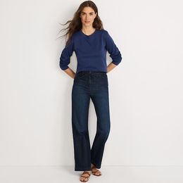LANDS' END Soft Denim Jeans mit weitem Bein f&uuml;r Damen, Damen, size: regular, Blau, Baumwolle/Polyester/Lyocell (Viskose), by Lands' End