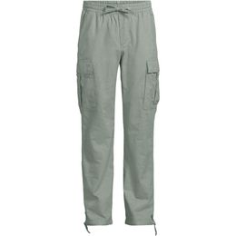 LANDS' END Leinenmix-Cargohose f&uuml;r Herren, Herren, size: regular, Gr&uuml;n, Leinen/Baumwoll-Mischung, by Lands' End