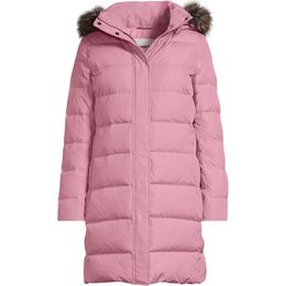 LANDS' END Daunenmantel mit Kapuze f&uuml;r Damen, Damen, size: regular, Pink, Polyester, by Lands' End