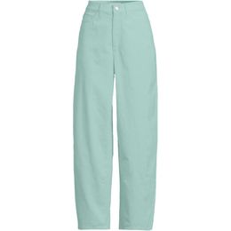 LANDS' END Barrel-Feincordhose f&uuml;r Damen in Petite-Gr&ouml;&szlig;e, Damen, size: petite, Blau, Baumwolle, by Lands' End