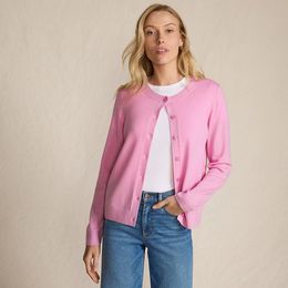 LANDS' END Merino-Cardigan f&uuml;r Damen, Damen, size: regular, Pink, by Lands' End