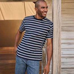 LANDS' END Super-T Kurzarm-Shirt f&uuml;r Herren, Classic Fit, Herren, size: regular, Blau, Baumwolle, by Lands' End