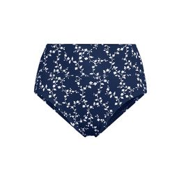 LANDS' END Bikinihose zum Umschlagen, High Waist, f&uuml;r Damen, Damen, size: regular, Blau, Nylon-Mischung, by Lands' End