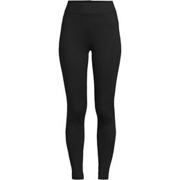 LANDS' END Lange Stretch-THERMASKIN-Unterhose f&uuml;r Damen in Plus-Gr&ouml;&szlig;e, Damen, size: plus, Schwarz, Elasthan/Polyester-Mischung, by Lands' End