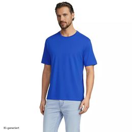 LANDS' END Super-T Kurzarm-Shirt f&uuml;r Herren, Classic Fit, Herren, size: regular, Blau, Baumwolle, by Lands' End