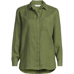 Premium Reinleinen-Bluse f&uuml;r Damen in Petite-Gr&ouml;&szlig;e, Damen, size: petite, Gr&uuml;n, Leinen, by Lands' End