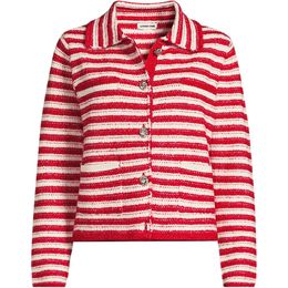 LANDS' END Soft Touch Jacke f&uuml;r Damen in Petite-Gr&ouml;&szlig;e, Damen, size: petite, Rot, Polyester/Polyester-Mischung, by Lands' End