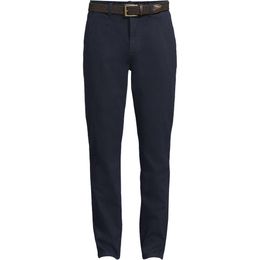 LANDS' END Straight Fit Chinos mit Textur f&uuml;r Herren, Herren, size: regular, Blau, Baumwolle/Lyocell (Viskose)/Baumwoll-Mischung, by Lands' End