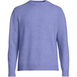 LANDS' END Wool Touch Rundhals-Pullover f&uuml;r Herren, Herren, size: regular, Lila, Wolle/Polyester/Nylon, by Lands' End