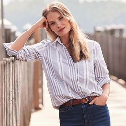 LANDS' END Langarm Oxford-Hemdbluse f&uuml;r Damen, Damen, size: regular, Sonstige, Baumwolle, by Lands' End