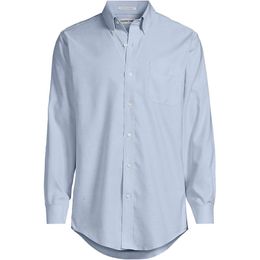 LANDS' END CLASSIC FIT. Buttondown-Kragen. Oxfordhemd, Herren, size: regular, Blau, Baumwolle, by Lands' End