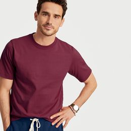 LANDS' END Super-T Kurzarm-Shirt f&uuml;r Herren, Classic Fit, Herren, size: regular, Rot, Baumwolle, by Lands' End