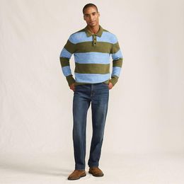 LANDS' END Stretch-Denim Jeans, Classic Fit, Herren, size: regular, Blau, Baumwoll-Mischung, by Lands' End