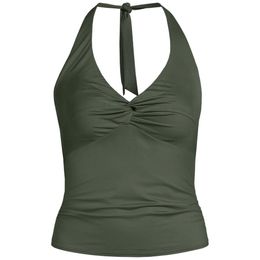 Neckholder-Tankinitop f&uuml;r Damen, Damen, size: regular, Gr&uuml;n, Nylon-Mischung, by Lands' End