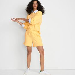 LANDS' END Leichte Sweatshorts 12 cm f&uuml;r Damen, Damen, size: regular, Gelb, Baumwolle/Polyester, by Lands' End