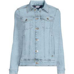 LANDS' END Jeansjacke f&uuml;r Damen in Plus-Gr&ouml;&szlig;e, Damen, size: plus, Blau, Baumwolle/Elasthan/Polyester, by Lands' End