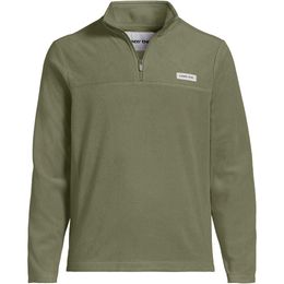LANDS' END Anyweather Fleece-Pullover mit Rei&szlig;verschluss, Herren, size: regular, Gr&uuml;n, Polyester, by Lands' End