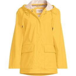 LANDS' END Squall Ausgestellte Regenjacke f&uuml;r Damen in Plus-Gr&ouml;&szlig;e, Damen, size: plus, Gelb, Polyester, by Lands' End