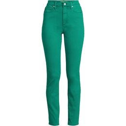 LANDS' END Slim Fit Stretch-Jeans High Waist in Plus-Gr&ouml;&szlig;e, Damen, size: plus, Gr&uuml;n, Elasthan/Baumwoll-Mischung/Polyester-Mischung, by Lands' End