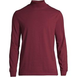 Super-T Stehbundshirt f&uuml;r Herren, Classic Fit, Herren, size: regular, Rot, Baumwolle, by Lands' End