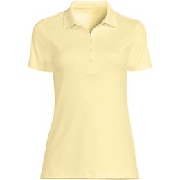 Supima-Poloshirt f&uuml;r Damen in Petite-Gr&ouml;&szlig;e, Damen, size: petite, Gelb, Baumwolle, by Lands' End