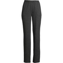 LANDS' END Straight Fit Freizeithose SPORT KNIT f&uuml;r Damen in Plus-Gr&ouml;&szlig;e, Damen, size: plus, Schwarz, Baumwolle, by Lands' End