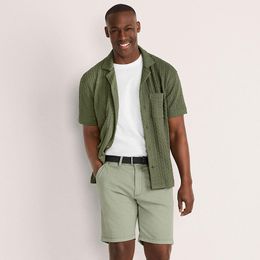 LANDS' END Chino-Shorts mit Textur und G&uuml;rtel f&uuml;r Herren, Herren, size: regular, Gr&uuml;n, Baumwolle/Lyocell (Viskose)/Baumwoll-Mischung, by Lands' End