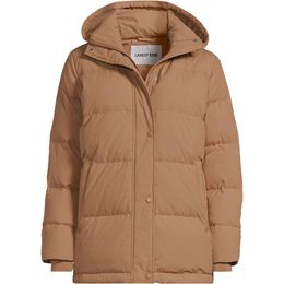 LANDS' END Wasserabweisende Daunenjacke f&uuml;r Damen, Damen, size: regular, Beige, Nylon, by Lands' End