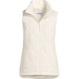 LANDS' END Isolierte FeatherFree Steppweste in Petite-Gr&ouml;&szlig;e, Damen, size: petite, Elfenbein, Polyester, by Lands' End