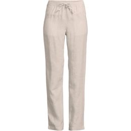 LANDS' END Relaxte Premium Reinleinen-Schlupfhose f&uuml;r Damen in Plus-Gr&ouml;&szlig;e, Damen, size: plus, Elfenbein, Leinen, by Lands' End