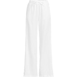 LANDS' END Weite Premium Reinleinen-Schlupfhose f&uuml;r Damen, Damen, size: regular, Wei&szlig;, Leinen, by Lands' End