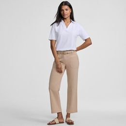 LANDS' END Straight Fit 7/8-Chinos f&uuml;r Damen, Damen, size: regular, Braun, Baumwolle/Lyocell (Viskose)/Baumwoll-Mischung, by Lands' End