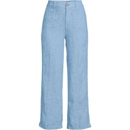 7/8-Hose aus Leinen f&uuml;r Damen, Damen, size: regular, Blau, by Lands' End