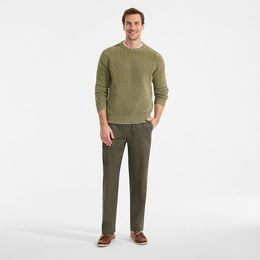 LANDS' END Classic Fit Leichte Schlupfbund-Hose f&uuml;r Herren, Herren, size: regular, Gr&uuml;n, Elasthan/Baumwoll-Mischung/Nylon-Mischung, by Lands' End
