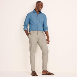 LANDS' END Straight Fit Chinos mit Textur f&uuml;r Herren, Herren, size: regular, Elfenbein, Baumwolle/Lyocell (Viskose)/Baumwoll-Mischung, by Lands' End