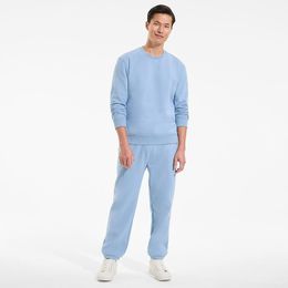 LANDS' END Rundhals-Sweatshirt SERIOUS SWEATS f&uuml;r Herren, Herren, size: regular, Blau, Baumwoll-Mischung/Polyester-Mischung, by Lands' End