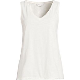 LANDS' END Baumwolltop aus Flammgarn f&uuml;r Damen, Damen, size: regular, Elfenbein, Baumwolle, by Lands' End