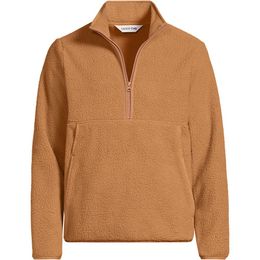 LANDS' END Teddy-Pullover mit Rei&szlig;verschluss f&uuml;r Herren, Herren, size: regular, Beige, Polyester, by Lands' End