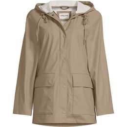 LANDS' END Squall Ausgestellte Regenjacke f&uuml;r Damen, Damen, size: regular, Braun, Polyester, by Lands' End